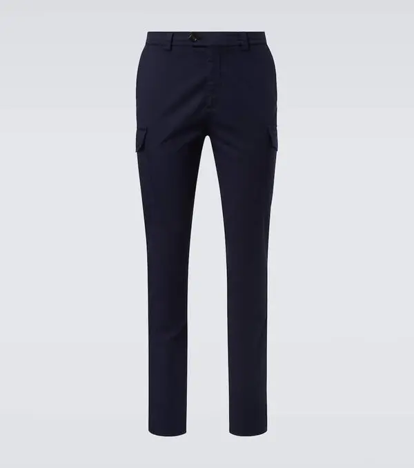 Brunello Cucinelli Cotton-blend Slim Pants