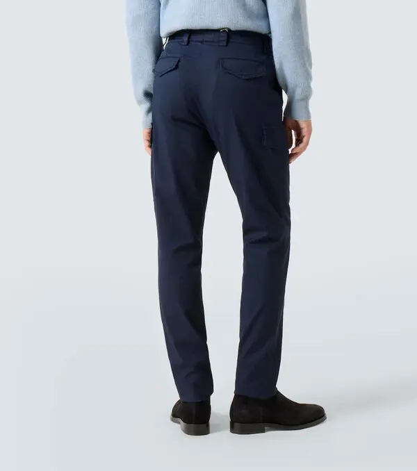 Brunello Cucinelli Cotton-blend Slim Pants