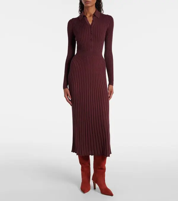 Gabriela Hearst Aura Knee-high Suede Boots - Burgundy