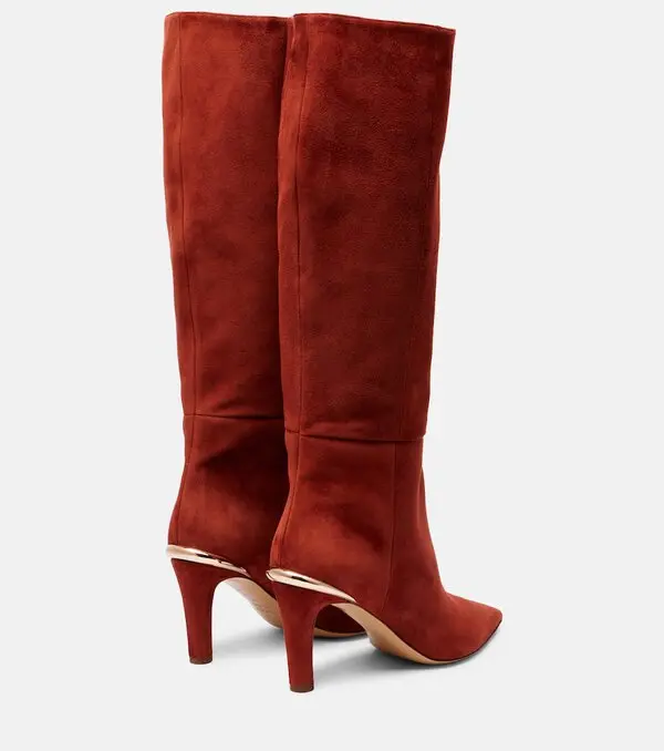 Gabriela Hearst Aura Knee-high Suede Boots - Burgundy