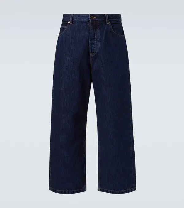 Loewe Mid-rise Barrel-leg Jeans - Blue