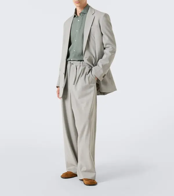 Loewe Flex Suede Loafers - Brown