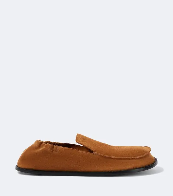 Loewe Flex Suede Loafers - Brown