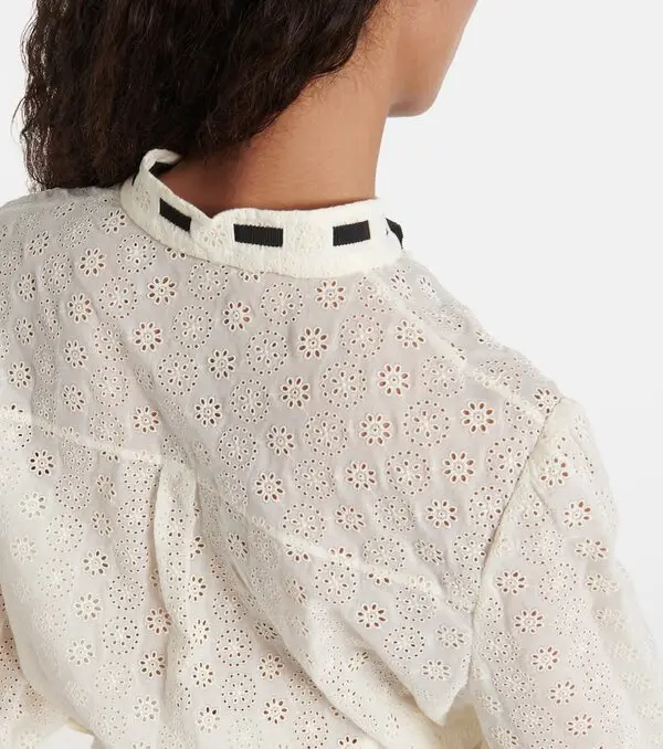 Valentino Garavani Broderie Anglaise Cotton Poplin Shirt