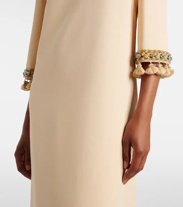 Valentino Garavani Cady Couture Embellished Silk Gown