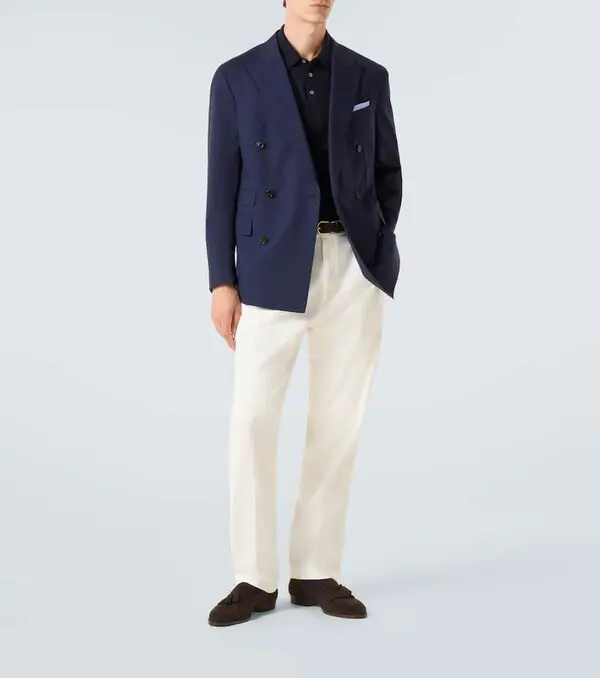 Dunhill Cotton-blend Twill Tapered Trousers