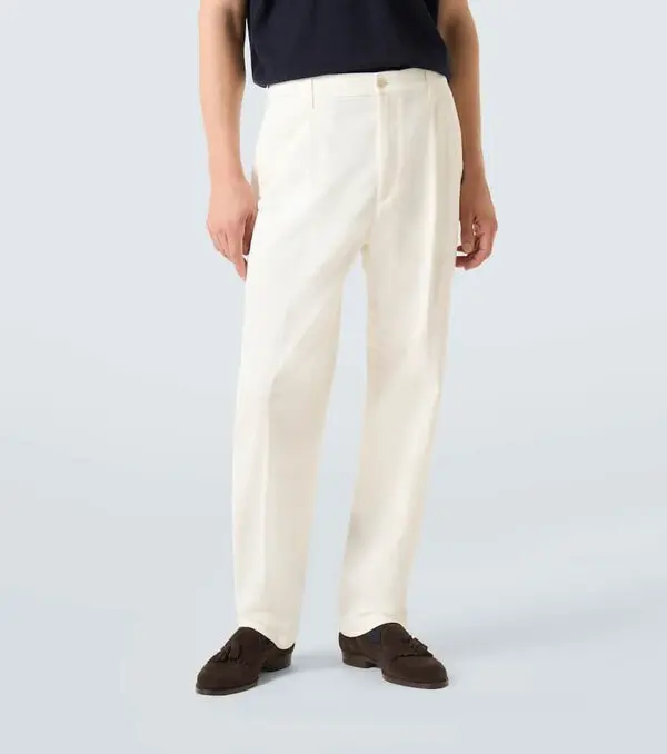 Dunhill Cotton-blend Twill Tapered Trousers
