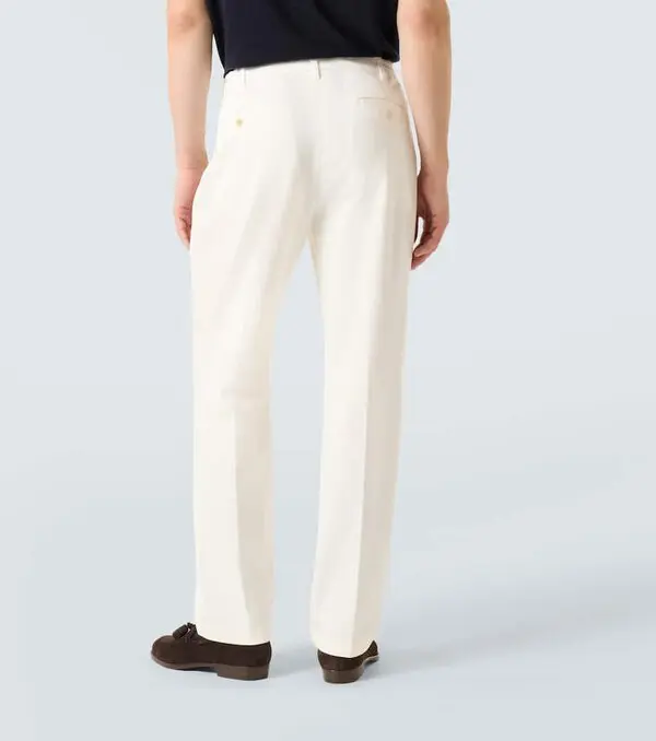 Dunhill Cotton-blend Twill Tapered Trousers