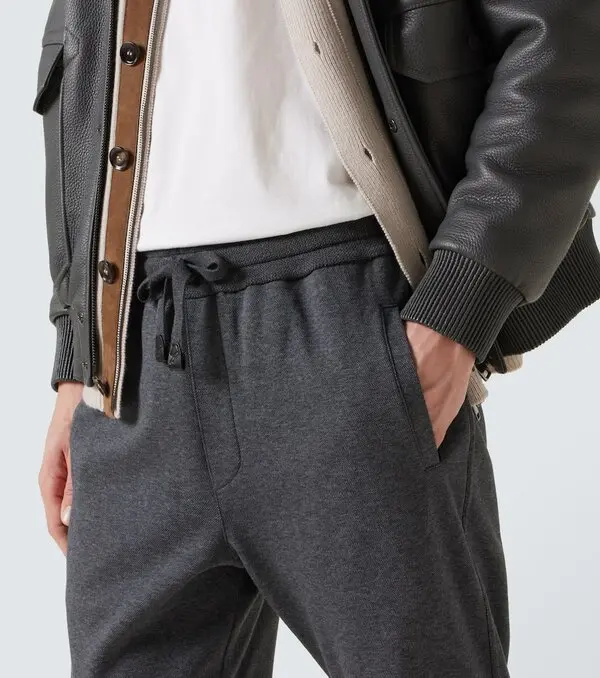 Brioni Cotton-blend Sweatpants