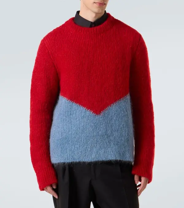 JIL SANDER Mohair-blend Crewneck Sweater