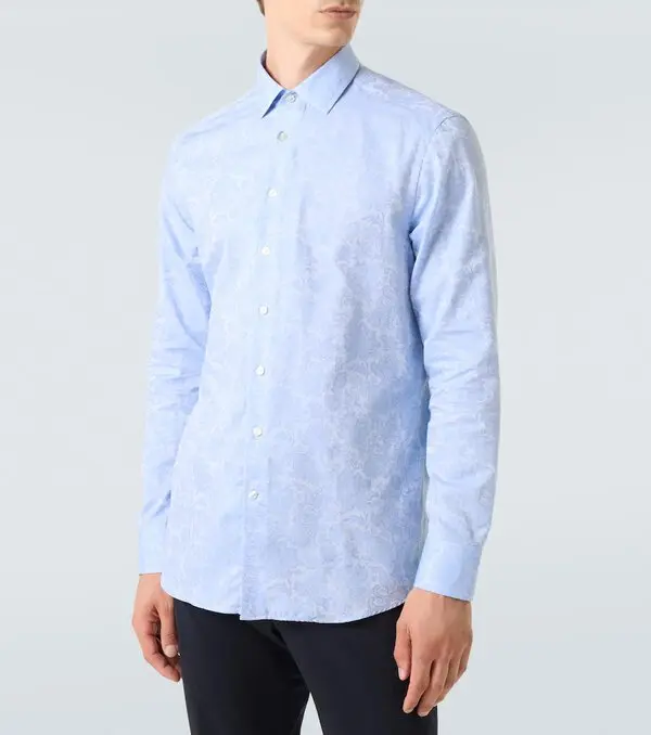 Etro Floral Cotton Jacquard Shirt