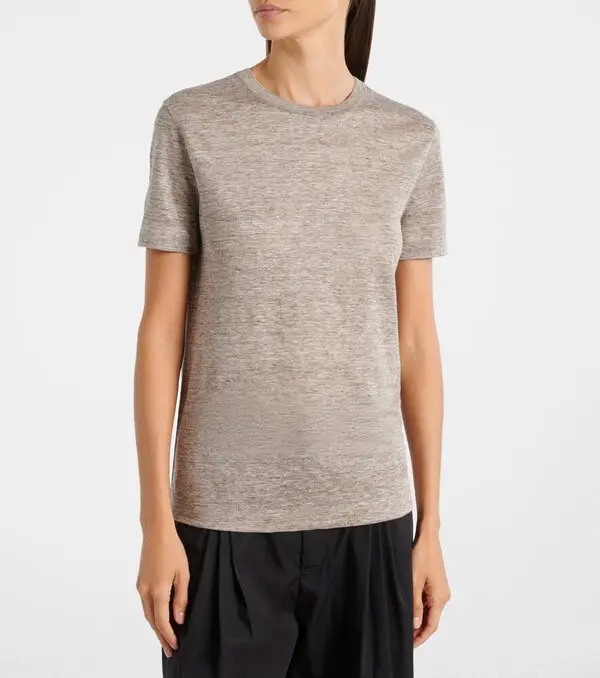 Loro Piana Gargano Linen Jersey T-shirt
