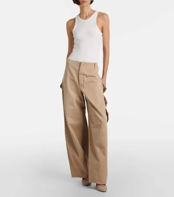 Alaïa Cotton Cargo Trousers