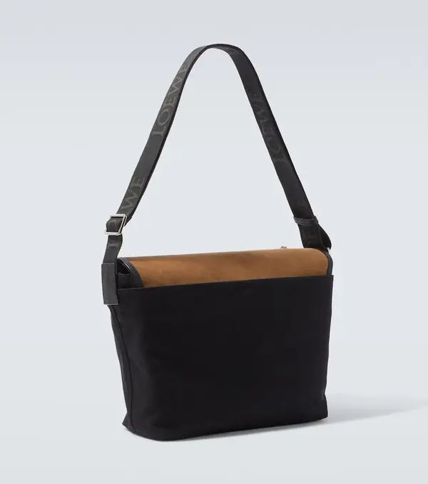 Loewe Flex Medium Messenger Bag - Black
