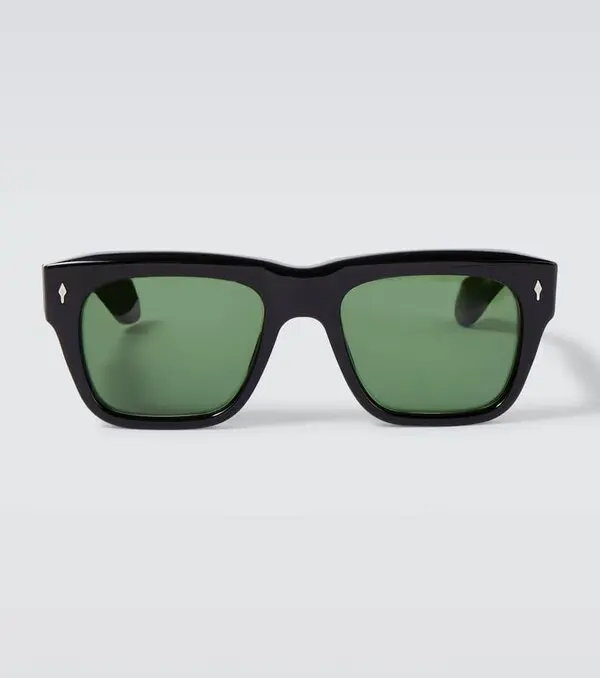 JACQUES MARIE MAGE Cash Rectangle Sunglasses - Black