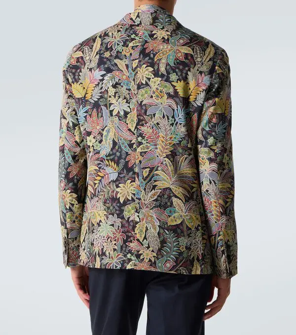 Etro Roma Printed Wool-blend Blazer