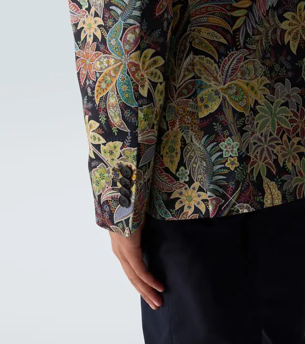 Etro Roma Printed Wool-blend Blazer