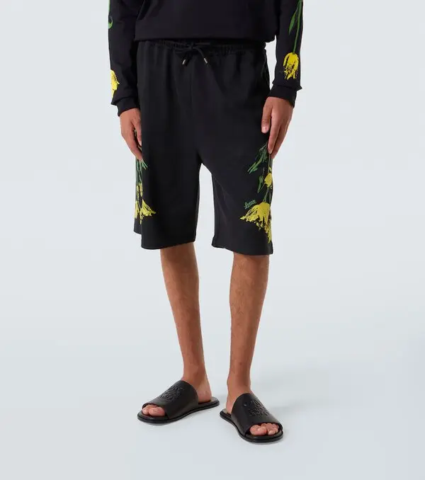 Loewe Floral Cotton Shorts