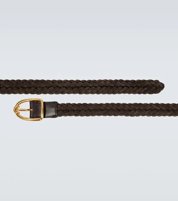 TOM FORD Braided Suede Belt