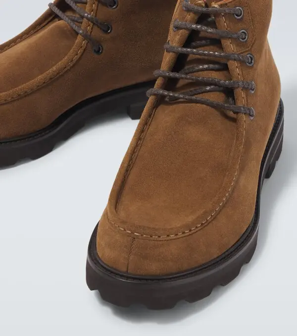 Brioni Suede Lace-up Boots