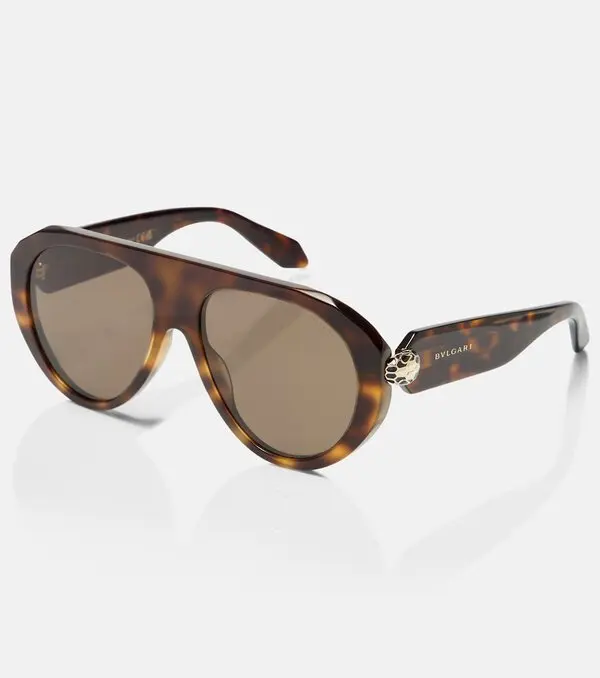 BVLGARI Serpenti Forever Aviator Sunglasses - Brown