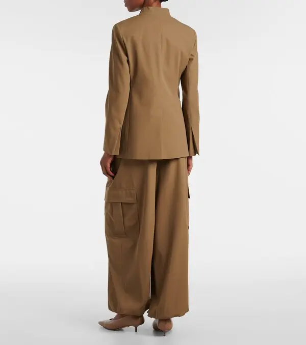 Max Mara Segnale Cotton Twill Blazer - Brown