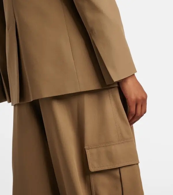 Max Mara Segnale Cotton Twill Blazer - Brown
