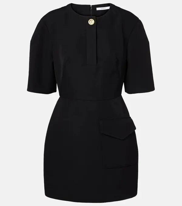 Givenchy Wool Grain De Poudre Mini Dress