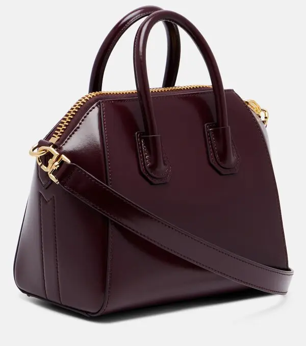 Givenchy Antigona Mini Leather Tote - Burgundy