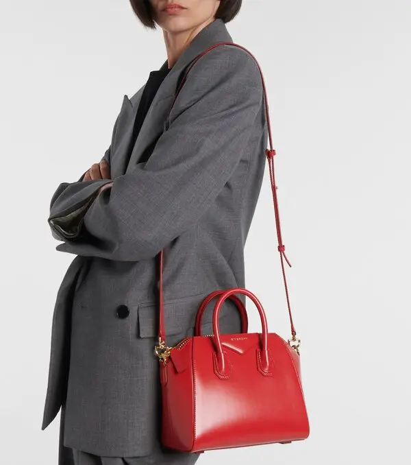Givenchy Antigona Mini Leather Tote - Red