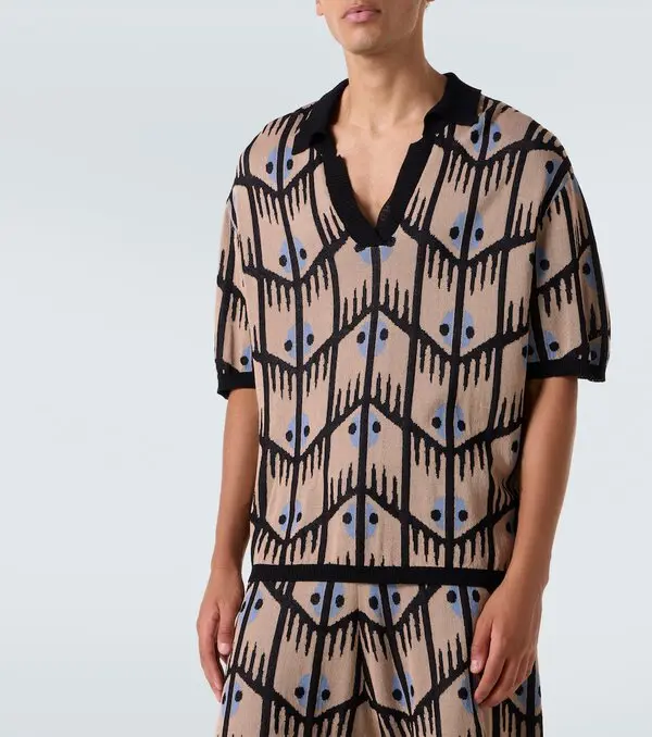 Commas Jacquard Polo Shirt
