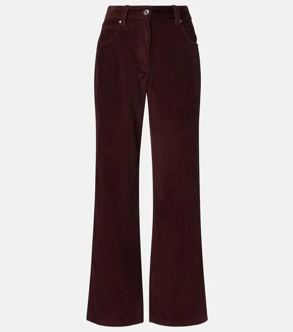 Brunello Cucinelli Corduroy Straight Pants - Brown