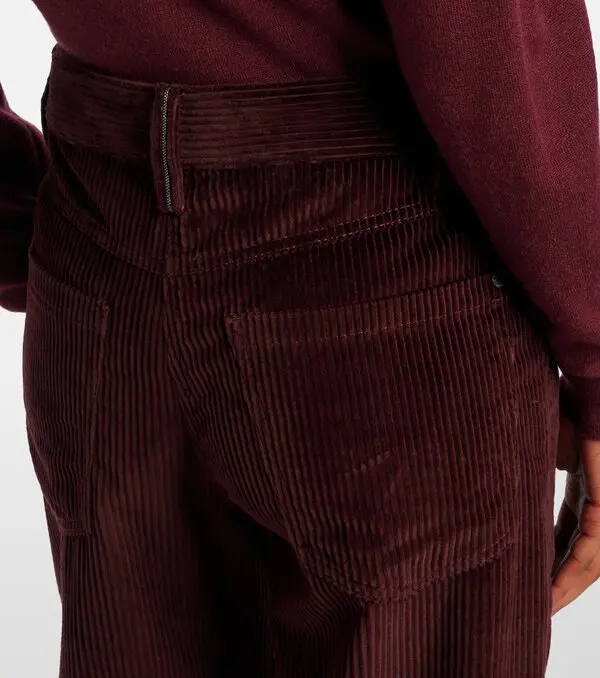 Brunello Cucinelli Corduroy Straight Pants - Brown
