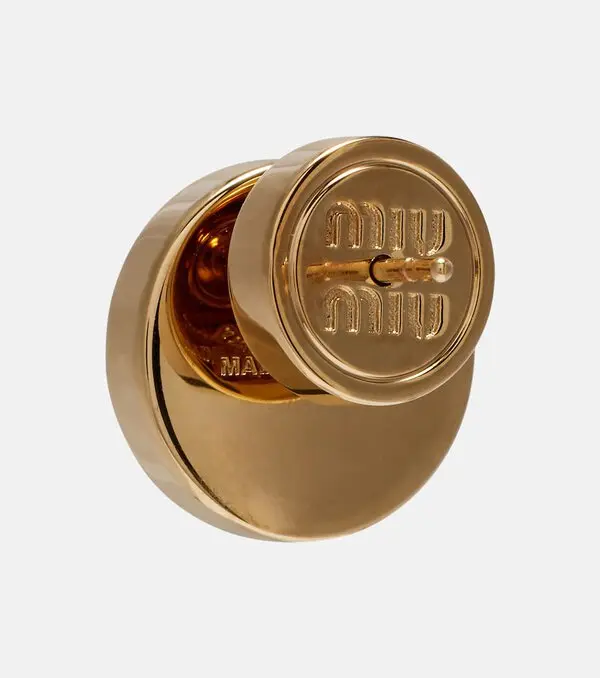 Miu Miu Logo Stud Earrings
