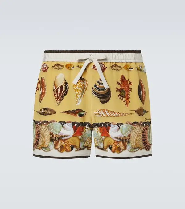 Dolce & Gabbana Printed Silk Shorts