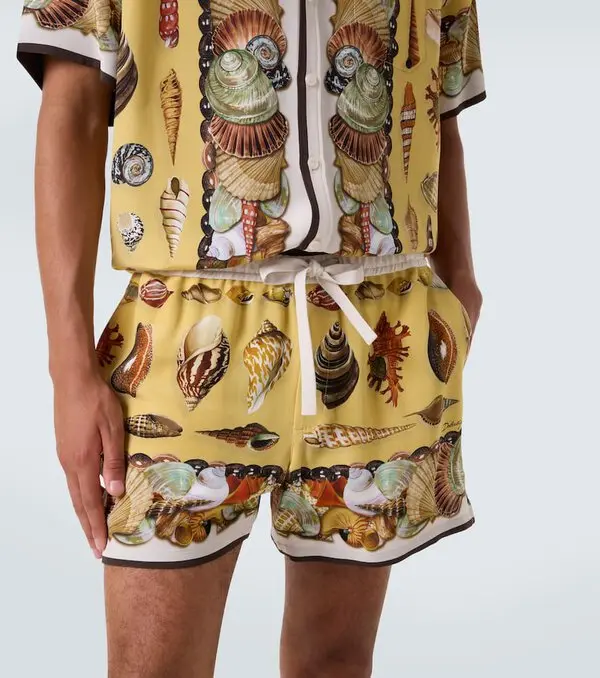 Dolce & Gabbana Printed Silk Shorts