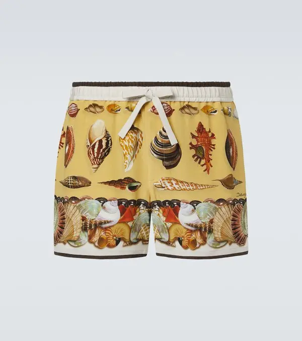Dolce & Gabbana Printed Silk Shorts - Multicoloured