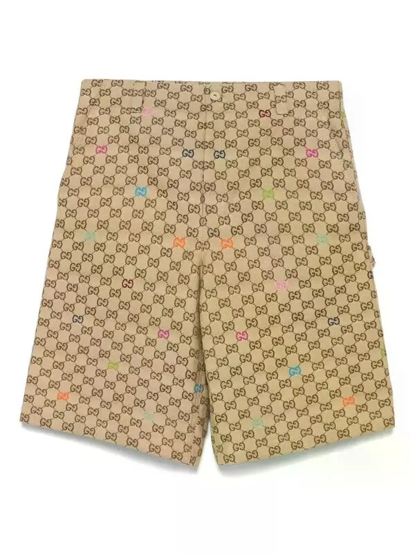 Gucci Monogram Logo Shorts