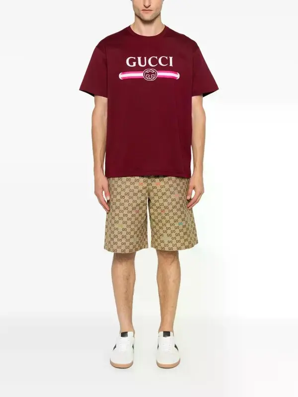 Gucci Monogram Logo Shorts
