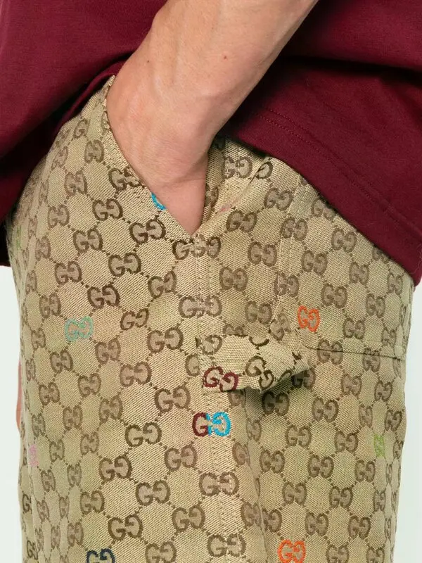Gucci Monogram Logo Shorts