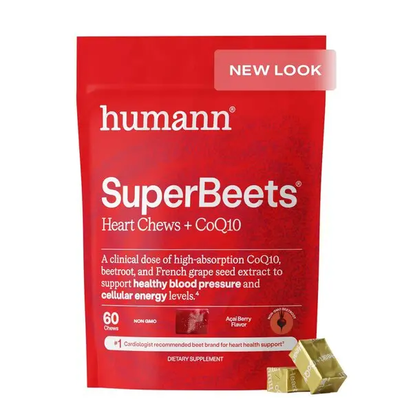 HUMANN Superbeets Heart Chews Advanced 60 Chews - One-color