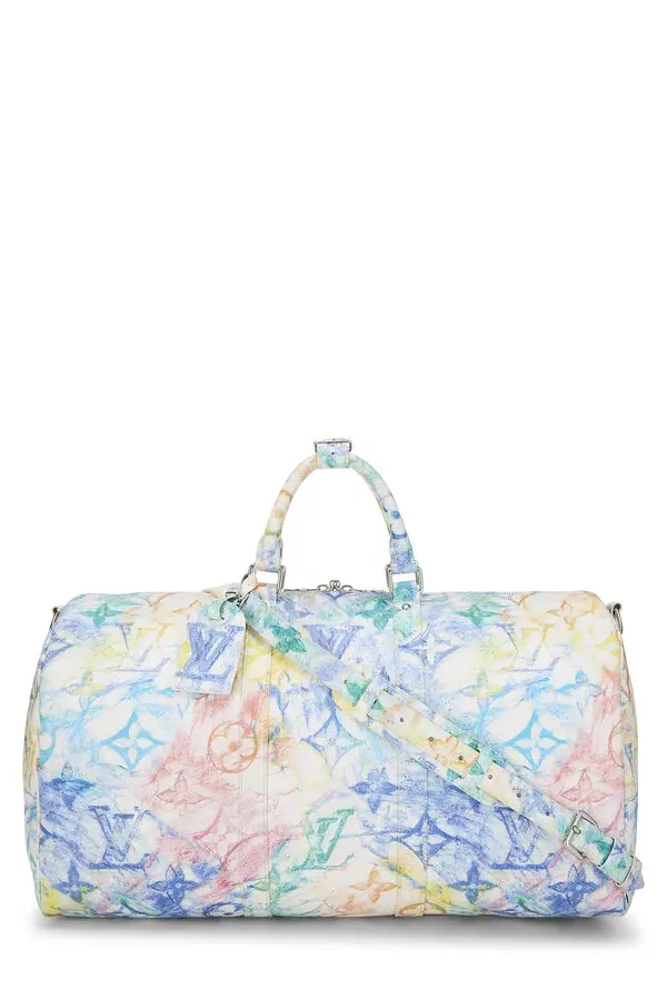 LOUIS VUITTON Monogram Pastel Crayon Keepall Bandouliere 50