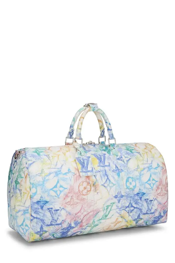 LOUIS VUITTON Monogram Pastel Crayon Keepall Bandouliere 50