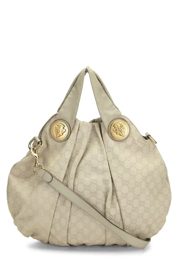 Gucci Guccissima Hysteria Convertible Hobo - Cream