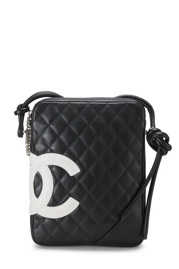 Chanel Quilted Calfskin Cambon Shoulder Bag - Black