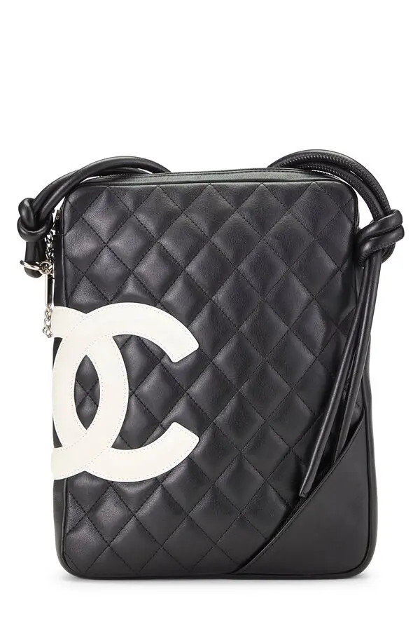 Chanel Quilted Calfskin Cambon Shoulder Bag - Black