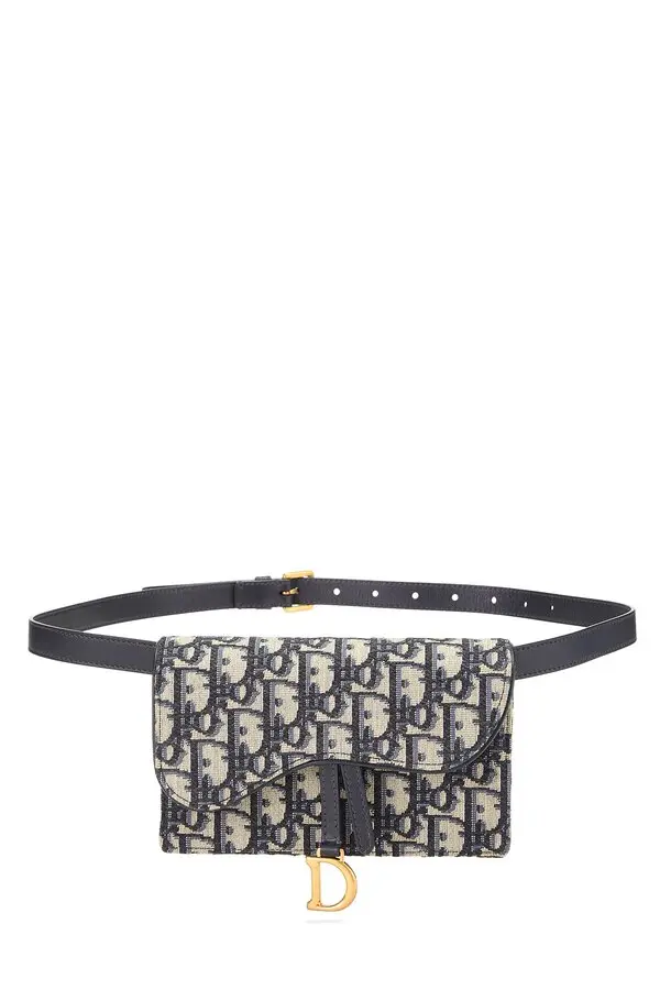Dior Oblique Jacquard Saddle Belt Pouch