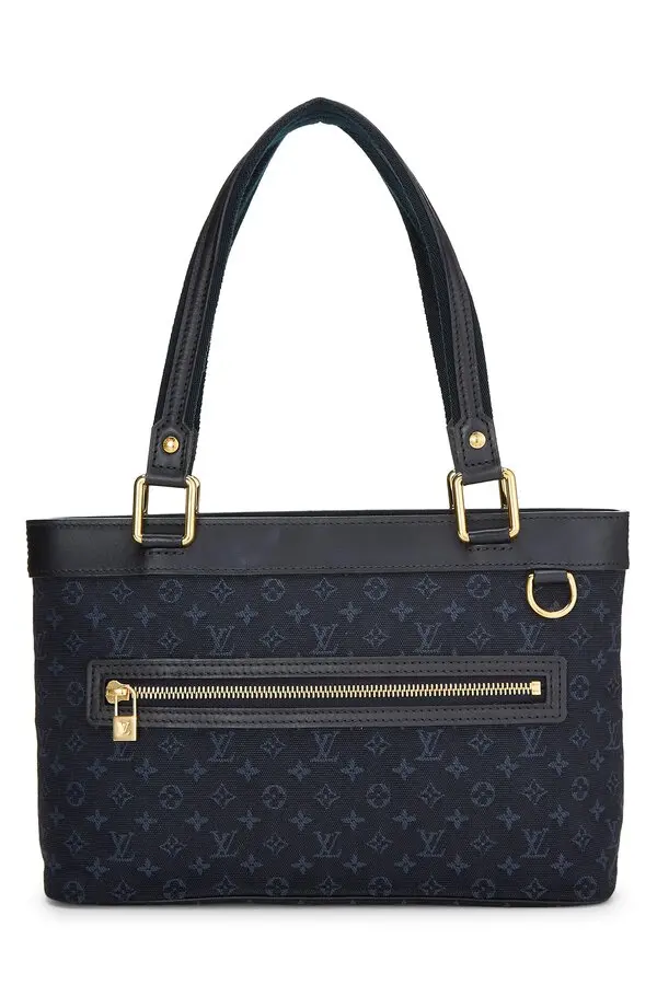 LOUIS VUITTON Monogram Mini Lin Lucille - Navy