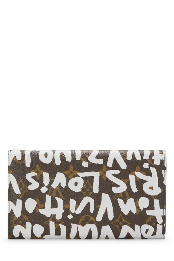 LOUIS VUITTON Stephen Sprouse X Monogram Canvas Porte Monnaie Credit - Grey