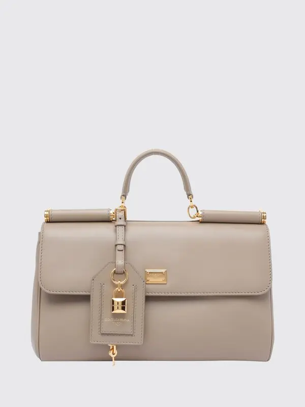 Dolce & Gabbana My Sicily Leather Handbag - Beige